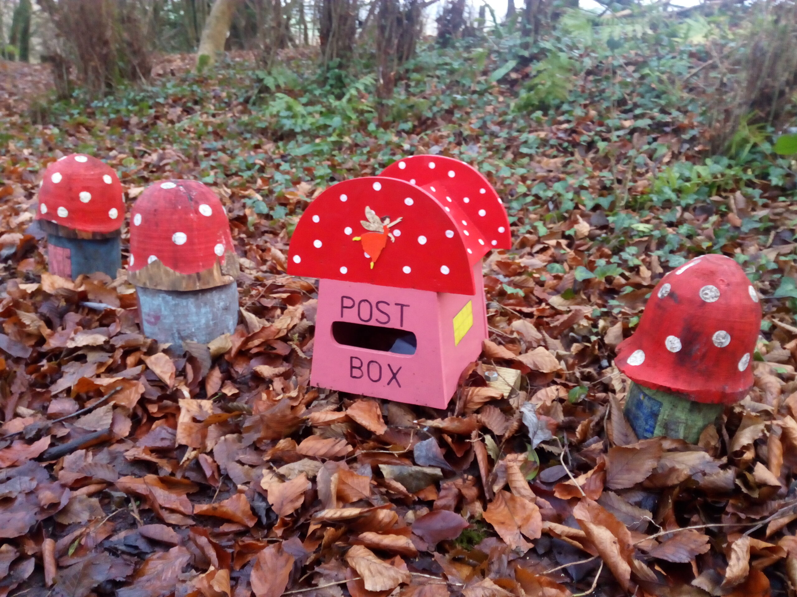 Busy post box for fairies - National Botanic Garden of Wales